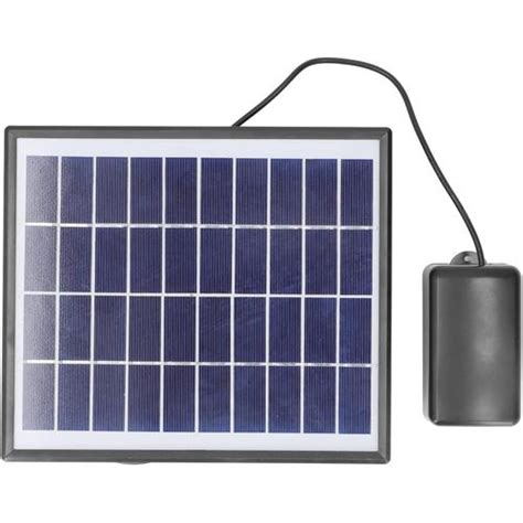 Pompe de Fontaine Solaire 10V 6W Énergie Solaire Kit de Pompe à Air