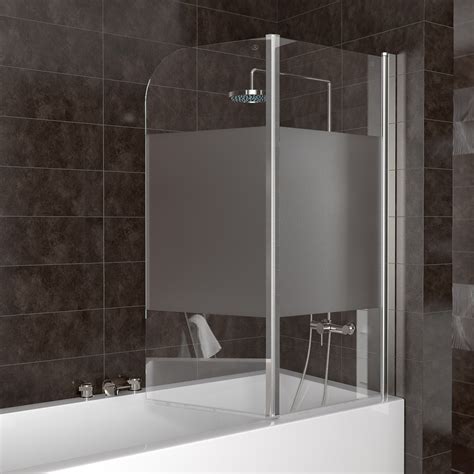 Shower Enclosure Bathtub Shower Screen Folding Glass Screen Right Part