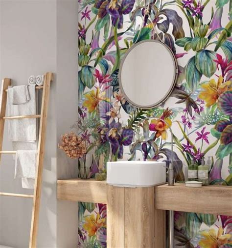 Tropical Floral Dream Acrylic Shower Wall Panel