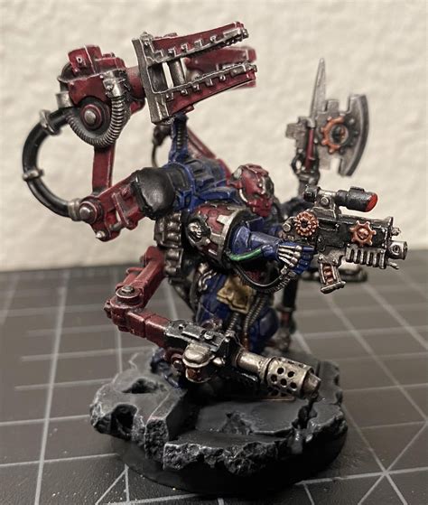 Techmarine With Servo Skull Cyber Cherub And Thunderfire Cannon R