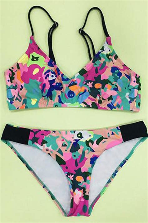 Only For You Camouflage Bikini Set