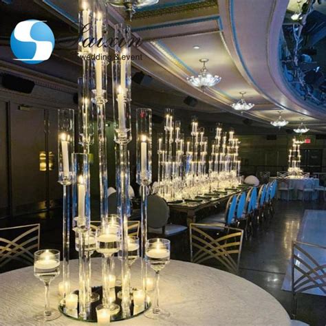 Large Tall Glass Vases For Wedding Centerpieces 3pcs Set Clear Cylinder
