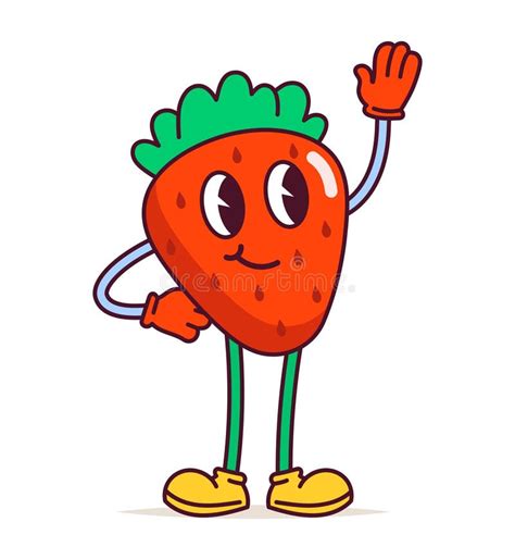 Strawberry Waving Stock Illustrations 245 Strawberry Waving Stock