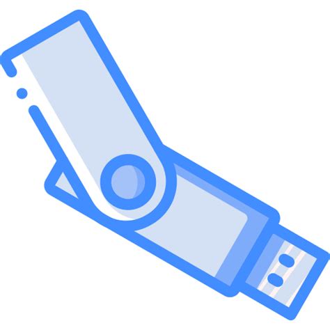 Usb Stick Basic Miscellany Blue Icon