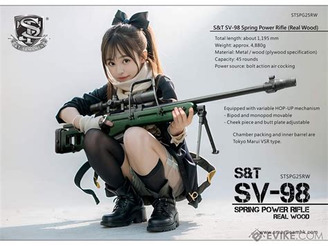 Snow Wolf Sv 98 Bolt Action Airsoft Sniper Rifle Color Olive Drab