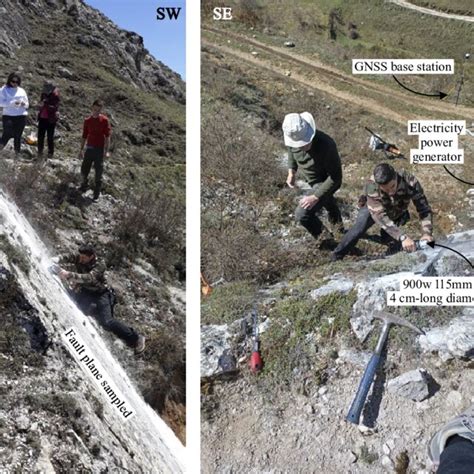 Core Drilling And Sampling Operations On The Timpa Del Vento Fault