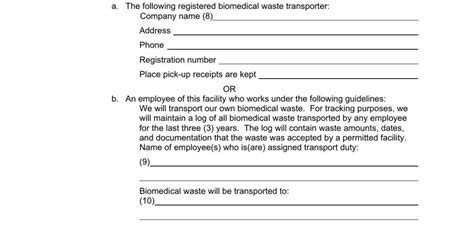 Biomedical Waste Operating Plan Pdf Form Formspal