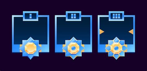 학년 판타지 게임 Ui 테두리 프레임 프리미엄 벡터