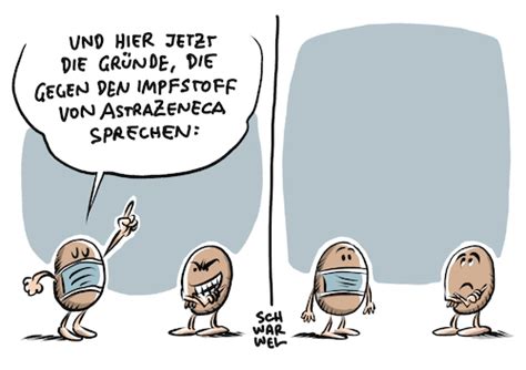 Impfstoff Von AstraZeneca By Schwarwel Education Tech Cartoon