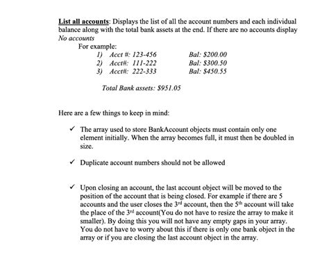 Solved Bank (Array) 1. Write a program named Bank that | Chegg.com