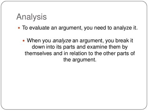 Analyzing And Evaluating Arguments