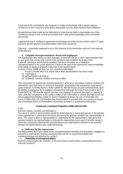 Case Summaries Laws1075 Contracts Unsw Thinkswap