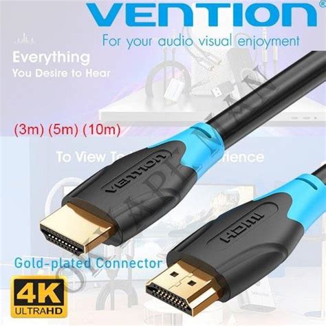 Jual Vention Kabel High Speed Gold Plate Hdmi 4k Cable 3m 5m 10m Male