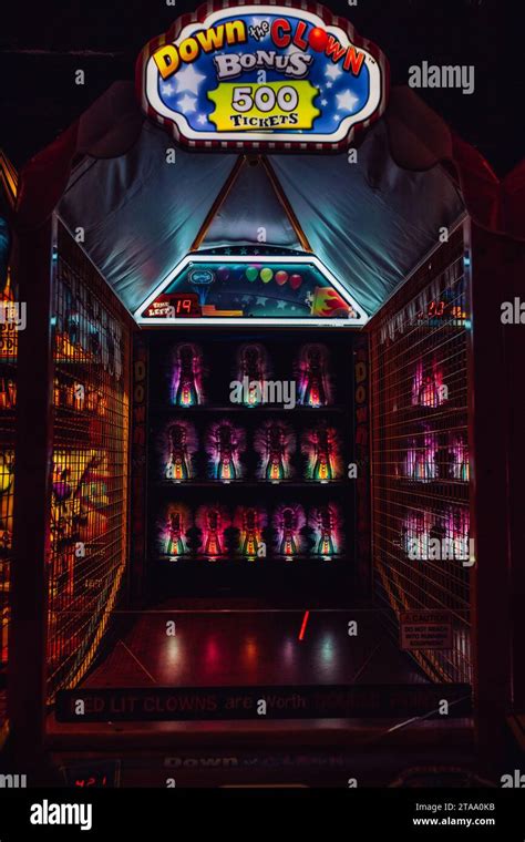 Down The Clown Redemption Arcade Game Part Of Ices Skill Wall