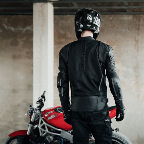 Kurtka skórzana REBELHORN VANDAL AIR BLACK czarny | RRmoto.pl