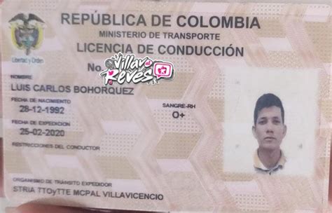 AquíEstá tu licencia de conducción Luis Carlos Bohórquez Villavo Alreves
