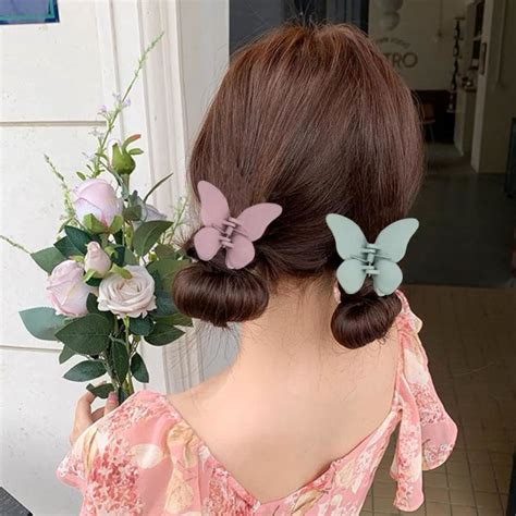 Stk Butterfly Hair Clips Skridsikre Sommerfugle Hair Claw Clips St Rkt Hold H Rsp Nder Til