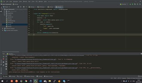 Gino Exceptions Uninitializederror Gino Engine Is Not Initialized Issue Python Gino
