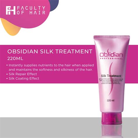 Obsidian Silk Treatment For Weak Damaged Hair 220ml Shopee Malaysia