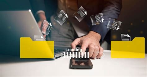 Premium Photo Document For Send File Between Folder On Internet