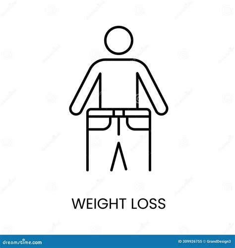Diabetes Symptom Loss Or Weight Loss Refusal To Eat Line Vector Icon