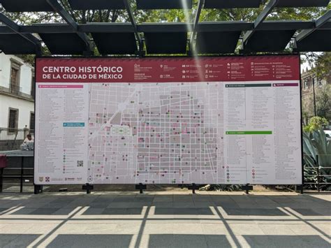 Chilango Mapa Turístico Del Centro Histórico Museos Teatros Y