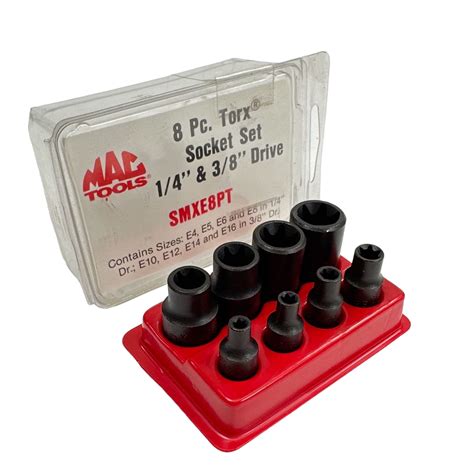Mac Tools 8pc E Torx Socket Set Smxe8pt Shop Tool Swapper