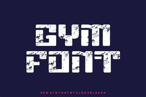Gym Workout Font FreeDaFonts