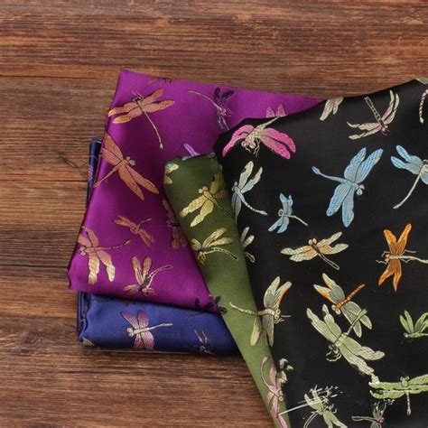 Libelle Brokat Jacquard Stoff Für Traditionelle Ch Vicedeal