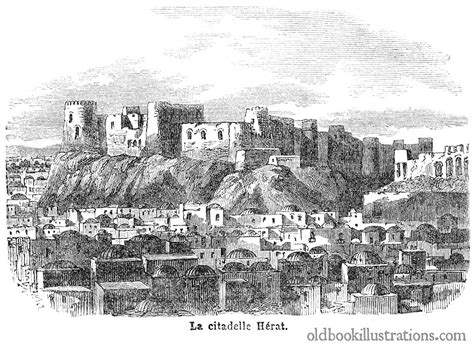 Herat Citadel Old Book Illustrations