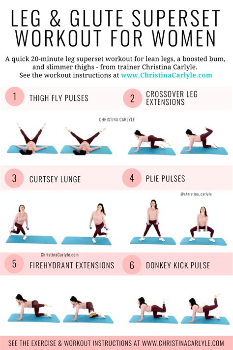 A Fun Superset Leg Workout For Women Than Want Tight Toned Legs In 20