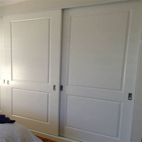 DIY Sliding Profiled Two Panel Polyurethane Wardrobe Doors Robes