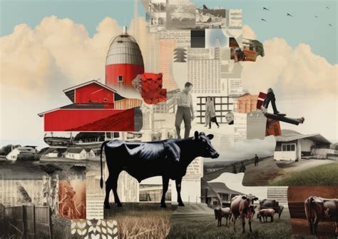 Premium Ai Image A Modernist Collage Of Photographs Depicting