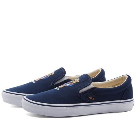 Polo Ralph Lauren Bear Keaton Slip On Sneaker Navy End Es
