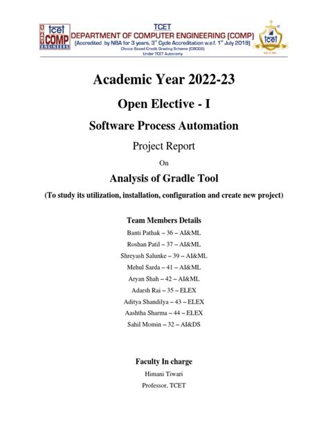 Group 5 Tt Sem 6 Spa Ie Report Download Free Pdf Java