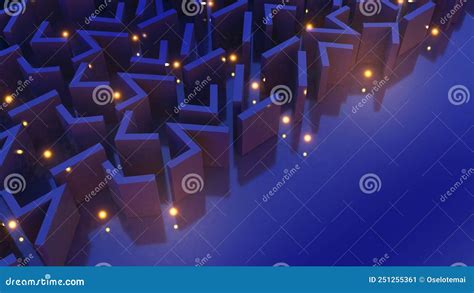Abstract Concept Background Image Semiconductor Nanotechnology And Electron Structure Stock