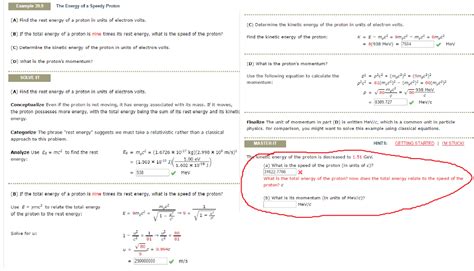 Solved The Energy Of A Speedy Proton A Find The Rest