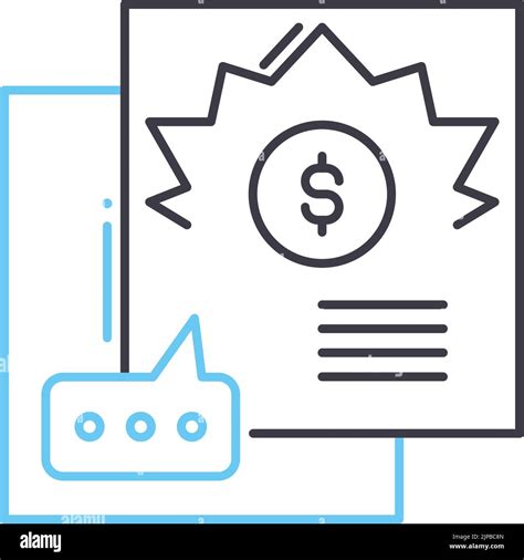 Icono De Línea De Documento Símbolo De Contorno Ilustración Vectorial