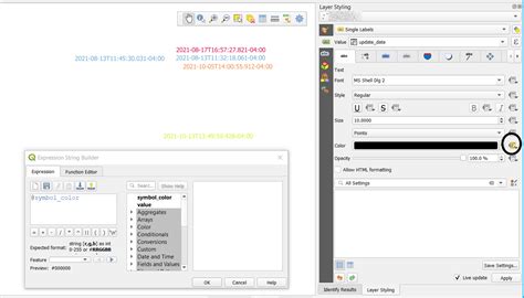 Qgis Using Same Color For Label With Same Hour Geographic Information Systems Stack Exchange