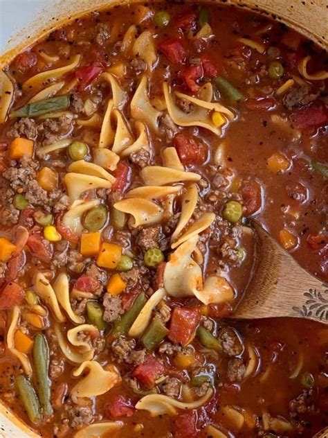 Vegetable Beef Noodle Soup Tasty Recipes
