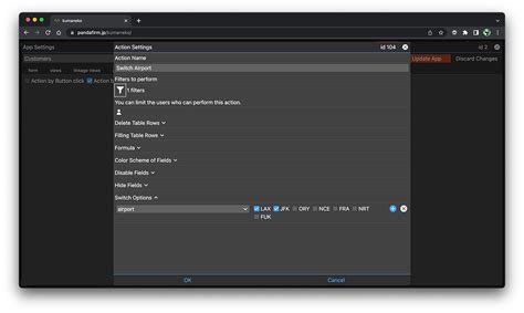 Switch Options For Selectable Fields Such As Checkbox Depending On