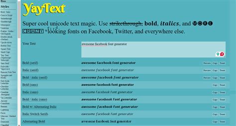 Top 15 Facebook Fonts Generators To Use On Meta
