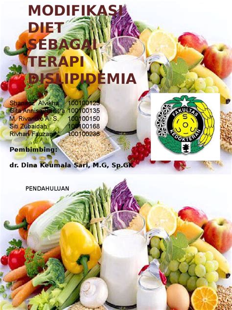 Modifikasi Diet Sebagai Terapi Dislipidemia Pdf