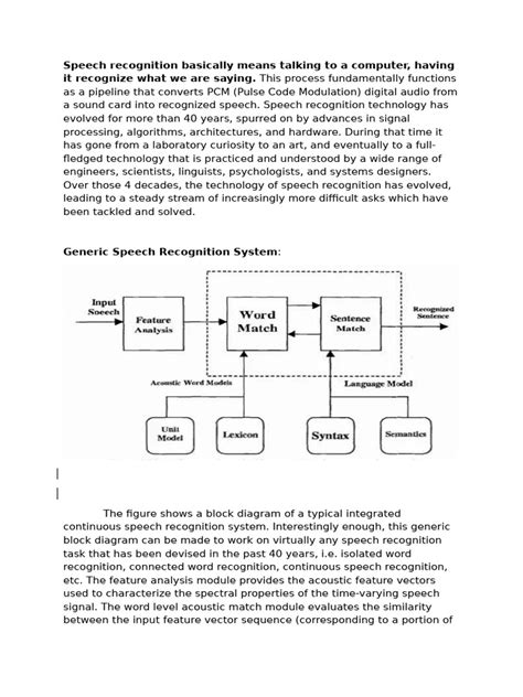 telecommunication applications of speech recognition pdf speech
