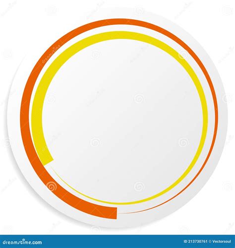 Blank Empty Circle Shape Circle Design Element Circular Circle Frame Border With Copyspace