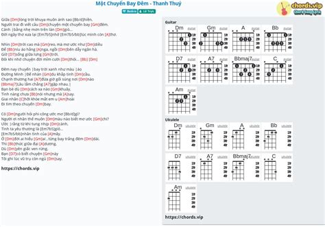 Chord Một Chuyến Bay Đêm Thanh Thuý Tab Song Lyric Sheet Guitar