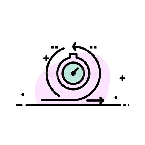 Agile Cycle Development Fast Iteration Business Flat Line Filled