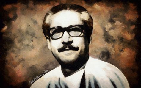 Portrait Of Bangabandhu Sheikh Mujibur Rahman By Saidulislam On Deviantart