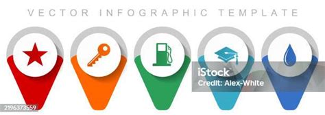 교육 포인터 컬렉션 별 열쇠 연료 교육 및 물과 같은 기타 아이콘 Eps 10의 평면 디자인 벡터 인포 그래픽 템플릿 0명에 대한 스톡 벡터 아트 및 기타 이미지 Istock