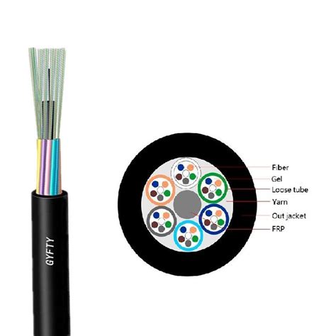 China Hot Sale Gyfty 6 Core Sm Fiber Optic Cable 12 Core Fiber Optic Cable 24 Core Sm Fiber